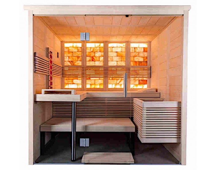 Sauna combiné C2116tout équipé de série | Santé Forme